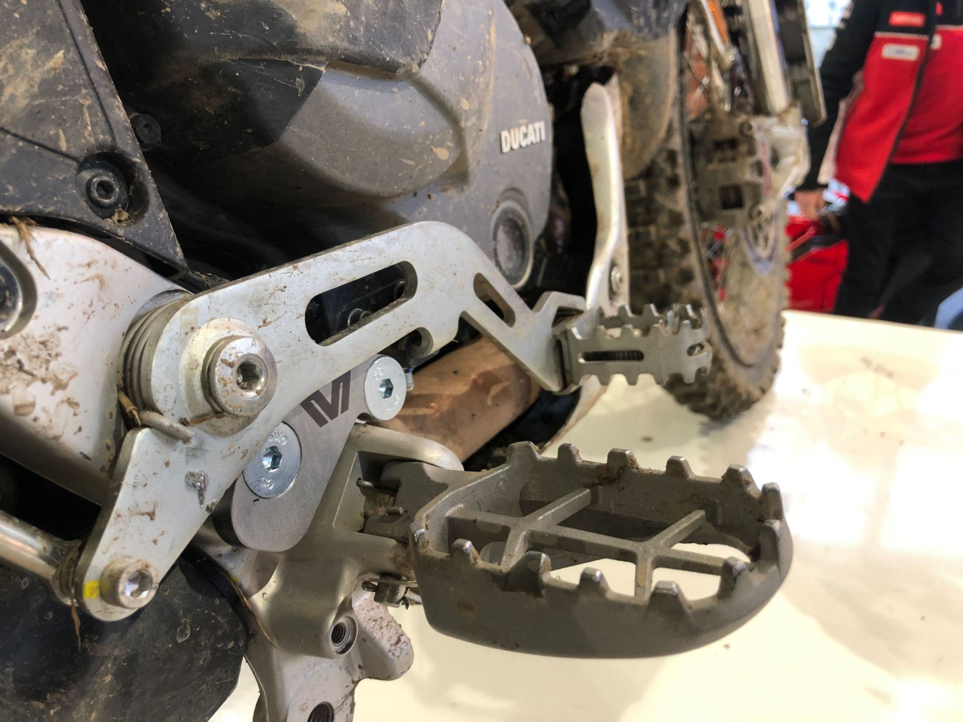 Muller Motorsport. Desert X Peg Stop Brake Lever Saver